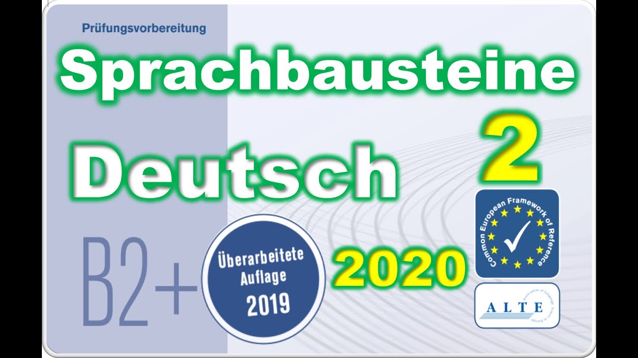 Modelltest 2 B2+BERUF Sprachbausteine Deutsch Telc 01.10.2020 - YouTube