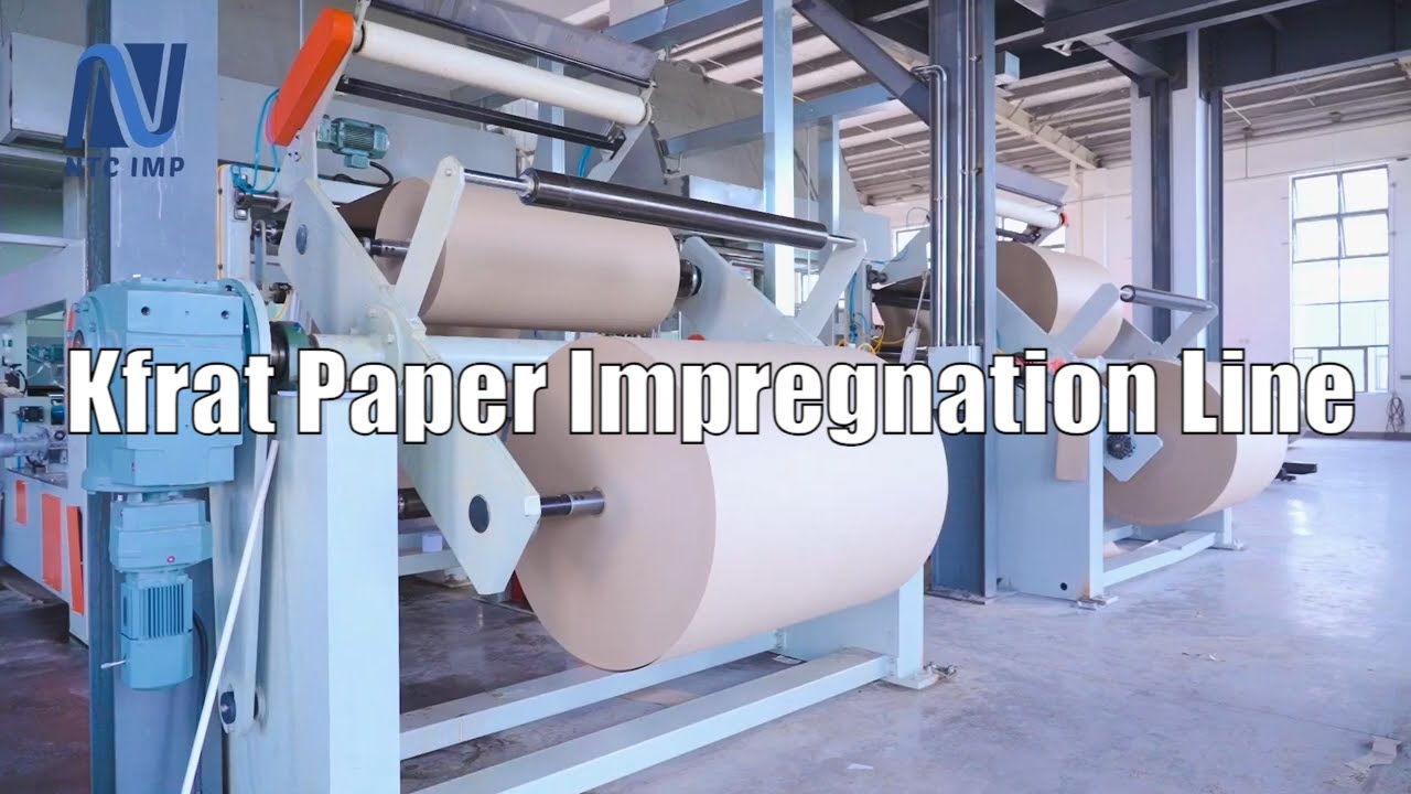 NTC Kraft paper impregnation line coating and drying by phenolic resin ...