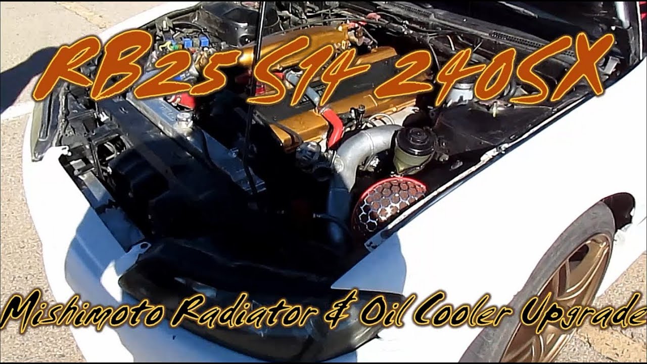 Nissan RB25 S14 240SX Silvia Mishimoto Radiator & Oil Cooler Upgrade ...