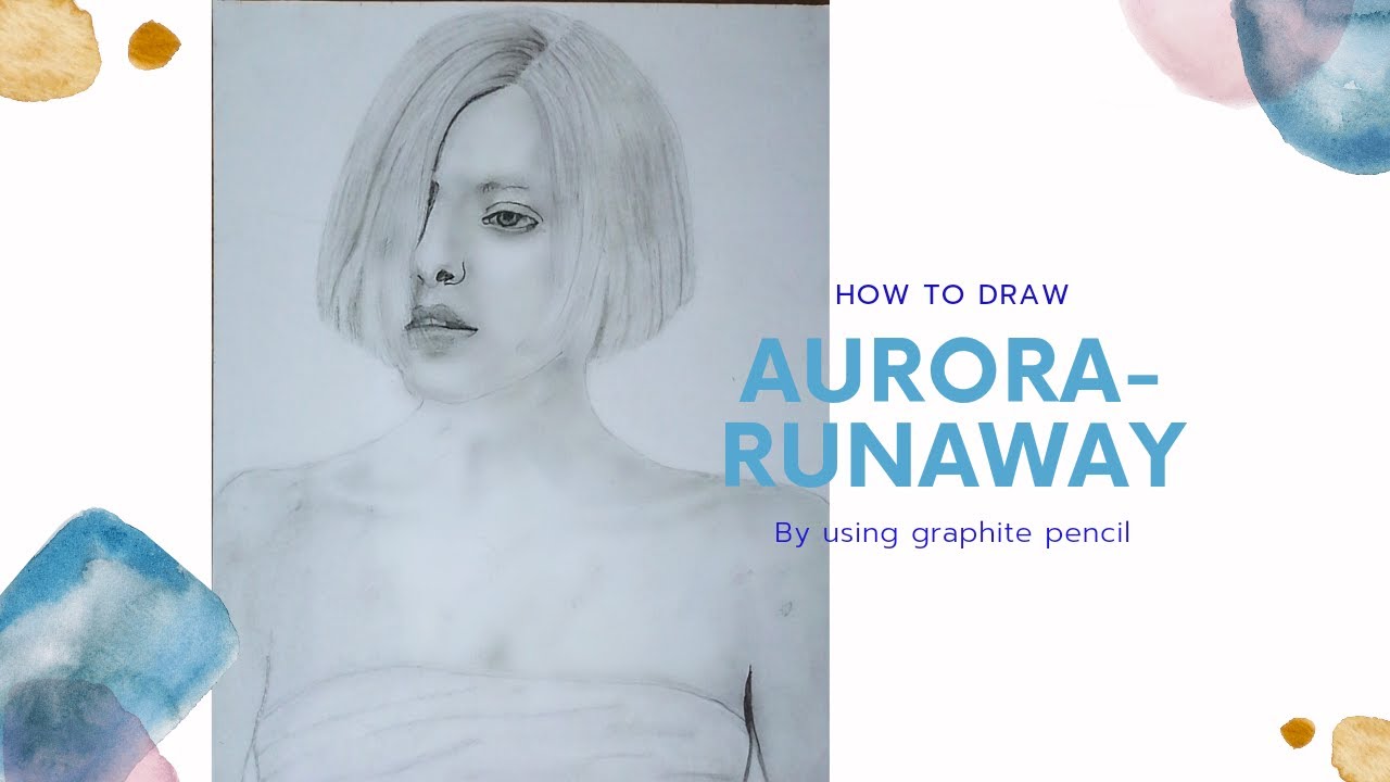 How to draw Aurora | by graphite pencils | timelaps - YouTube