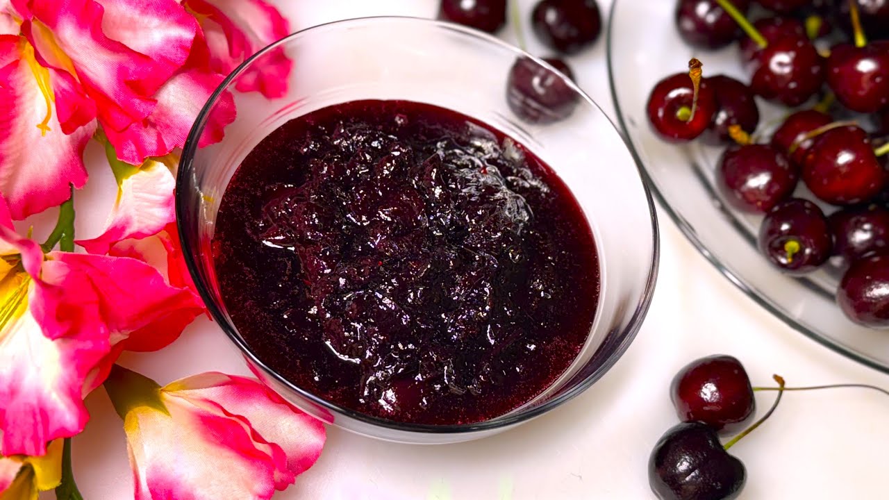 Easy Homemade Cherry Jam I How To Make Cherry Jam At Home I Ramzan ...