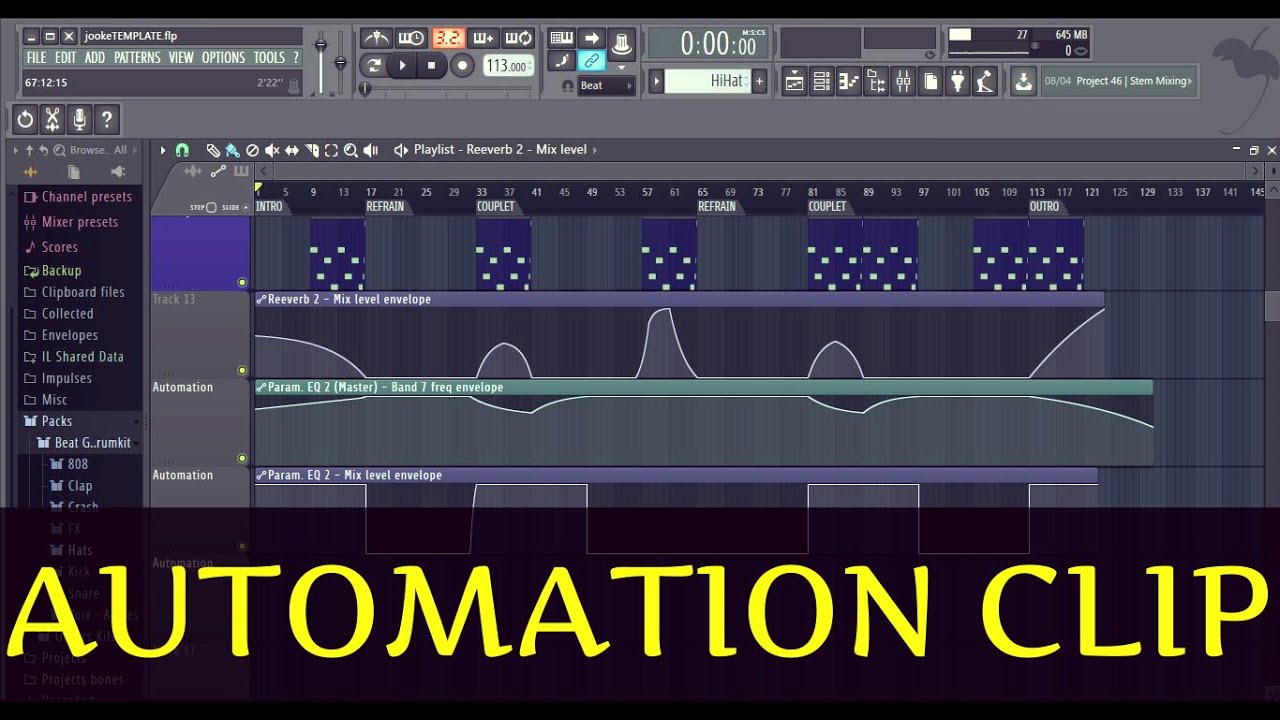 AUTOMATIONS CLIPS FL STUDIO - TECHNIQUES AVANCEES - YouTube