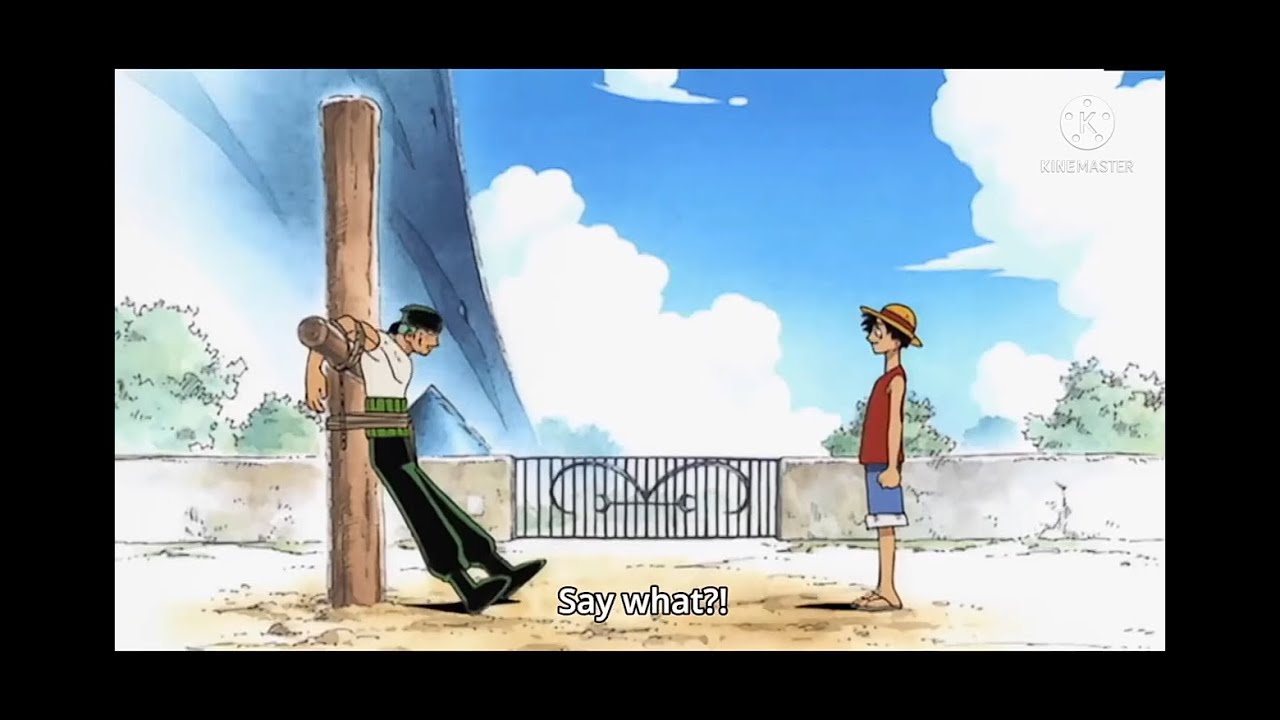 Luffy meet Zoro for the first time - YouTube