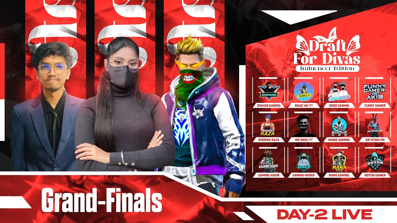 [🔴LIVE] DAY 2 II GRAND FINAL I DRAFT FOR DIVAS || INFLUENCER EDITION II ...