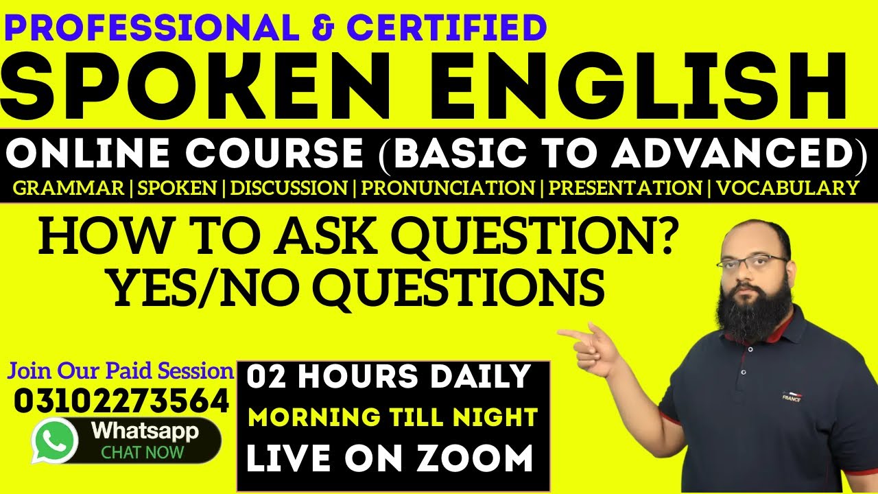 How to ask questions? | Normal Questions | Yes/No Question | Spoken ...