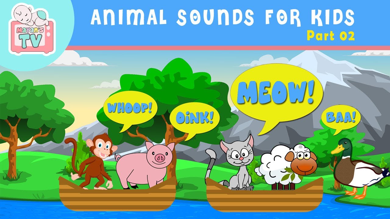Animal Sounds for kids Animal sounds Learn farm animal sounds - Part 02 ...