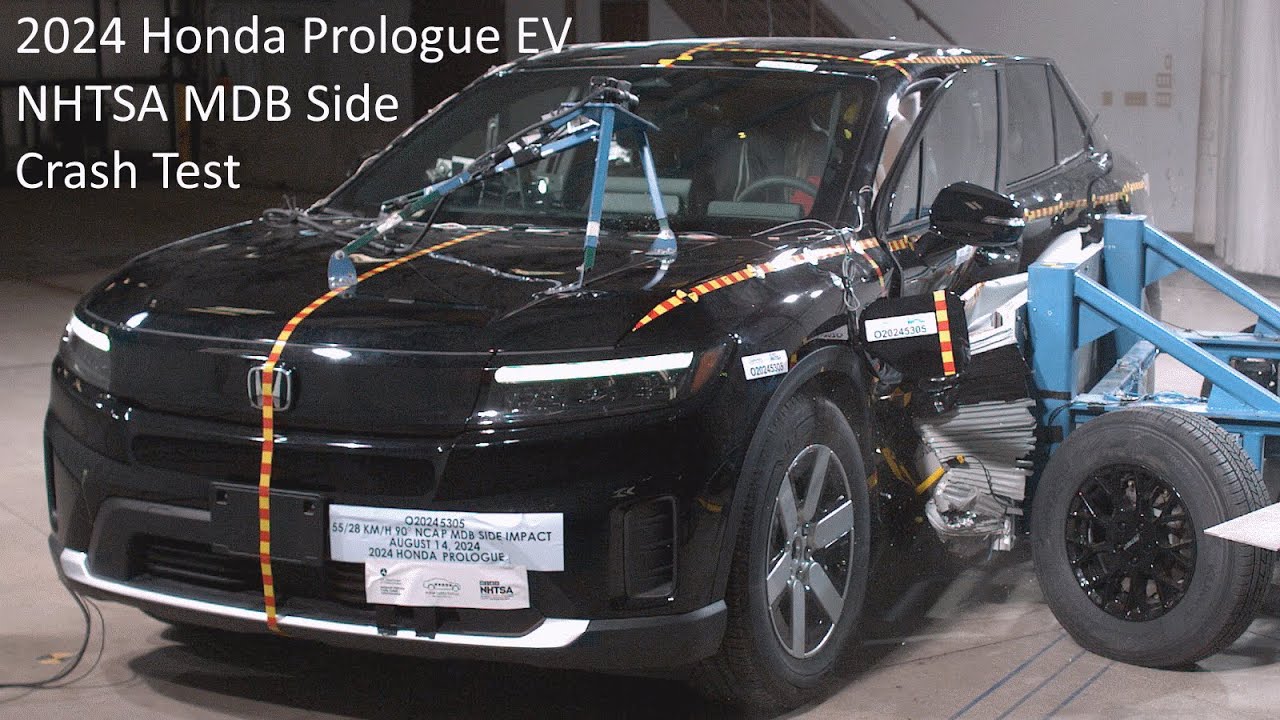 2024-2025 Honda Prologue EV NHTSA MDB Side Crash Test - YouTube