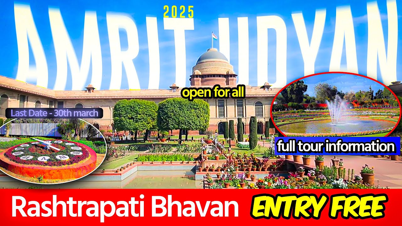 Amrit udyan rashtrapati bhavan 2025 - mughal garden delhi | Amrit udyan ...