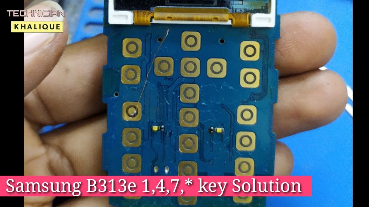 samsung b313e 1,4,7,* key solution #Shorts - YouTube
