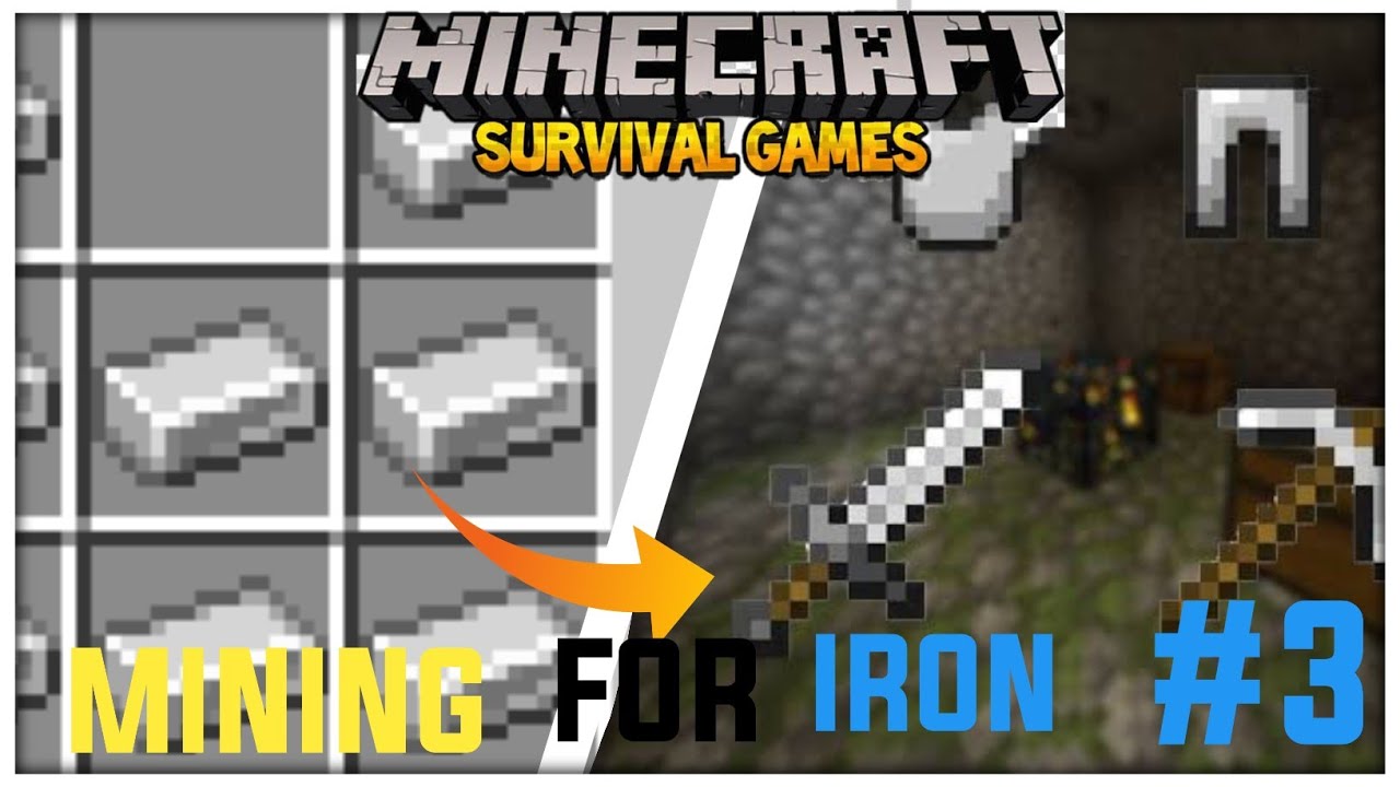 MINING FOR IRON | MINECRAFT SURVIVAL SERIES #3 - YouTube