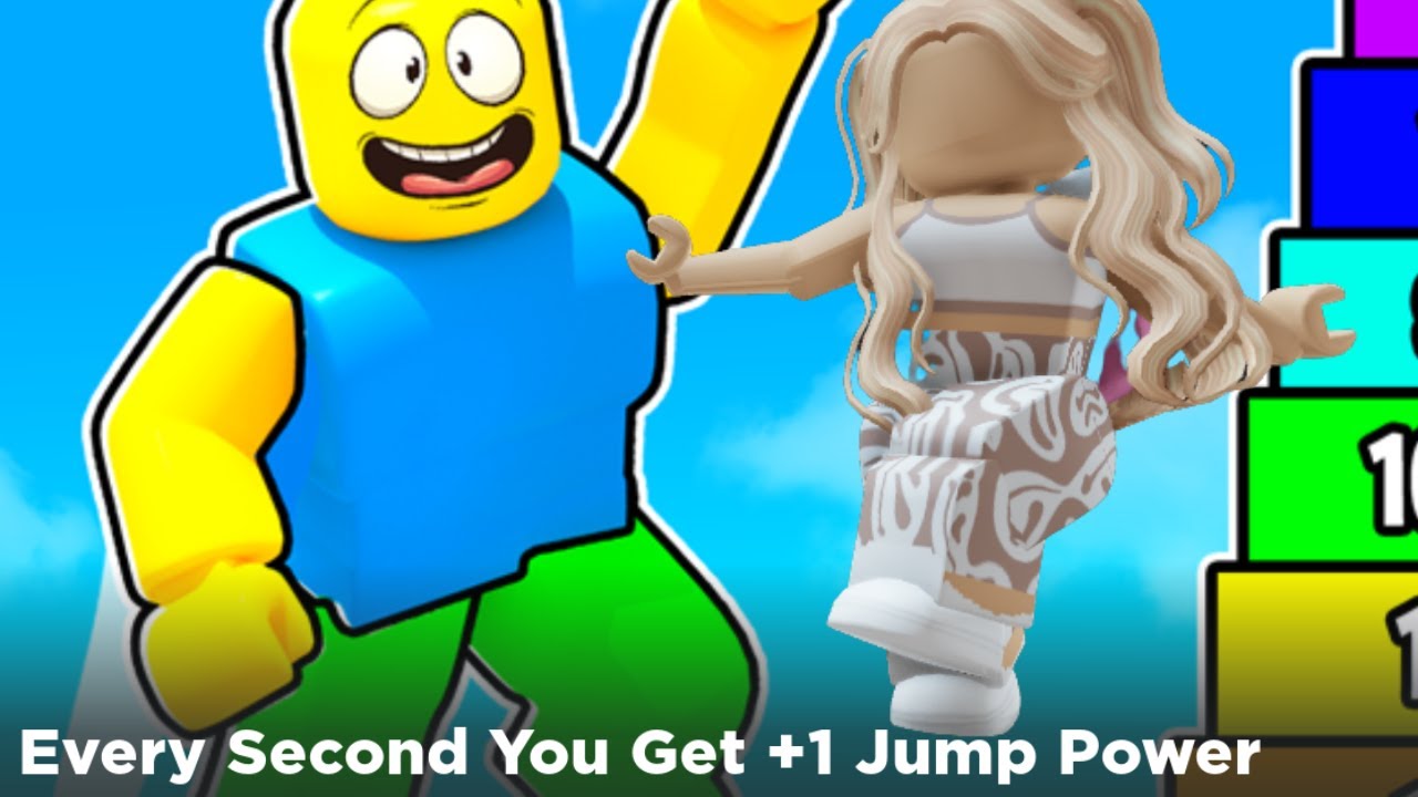 Playing Every Second You Get +1 Jump Power In ROBLOX! - YouTube