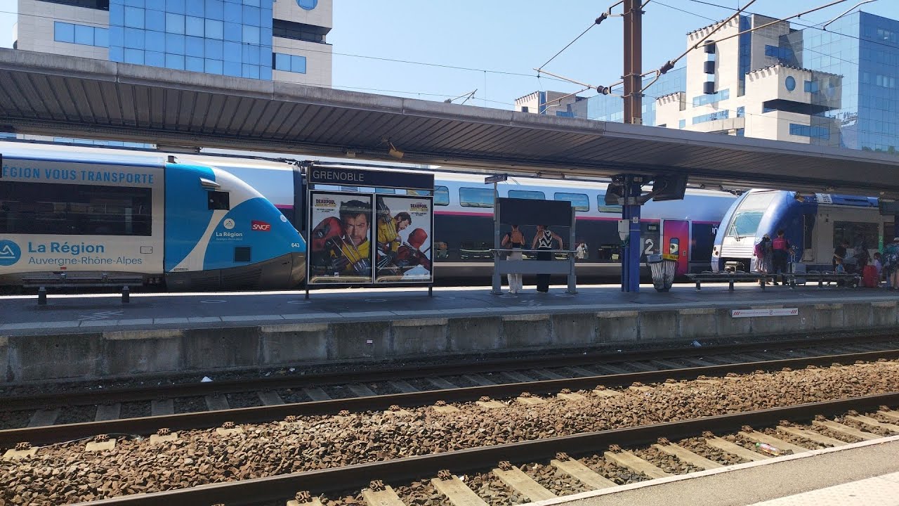 GPF n°256 : Trains en gare de Grenoble TGV RÉSEAU DUPLEX,CORAIL,2NNG ...