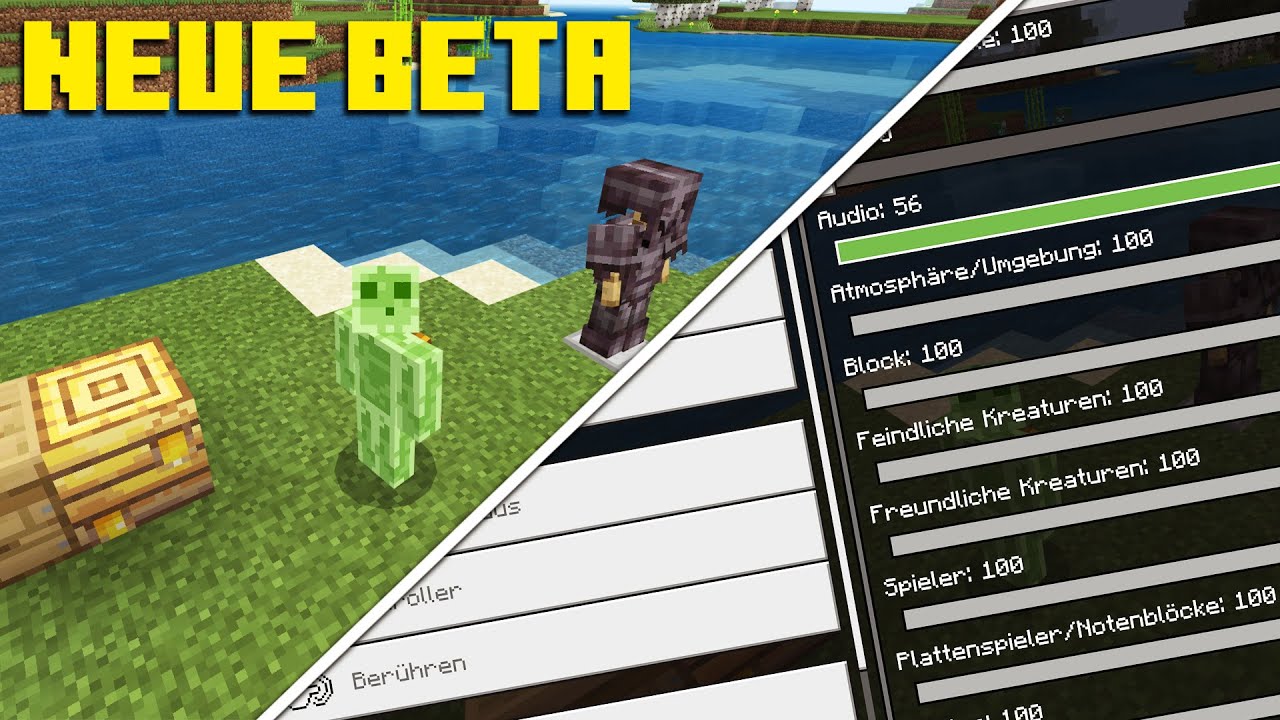 NEUE Minecraft Beta! Neue Sound-Einstellungen & mehr! (Minecraft ...