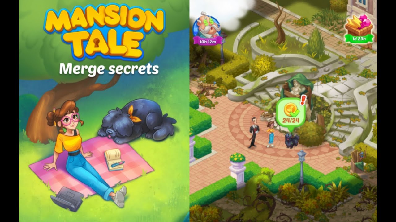 Mansion Tale: Merge Secrets | Level 2-5 Day 2 🌷🧸💐 - YouTube