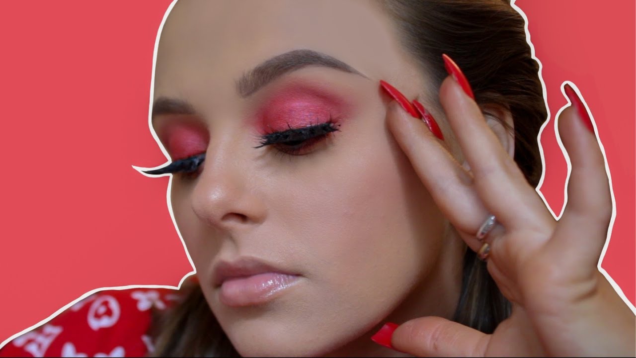 Red Makeup Tutorial ll Rainbow Week - YouTube