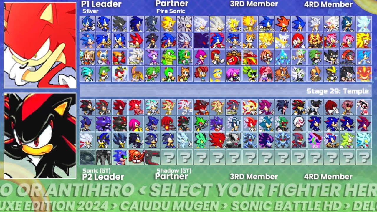 Silver Sonic & Fire Sonic VS Sonic GT & Shadow GT I Mugen Battle HD ...