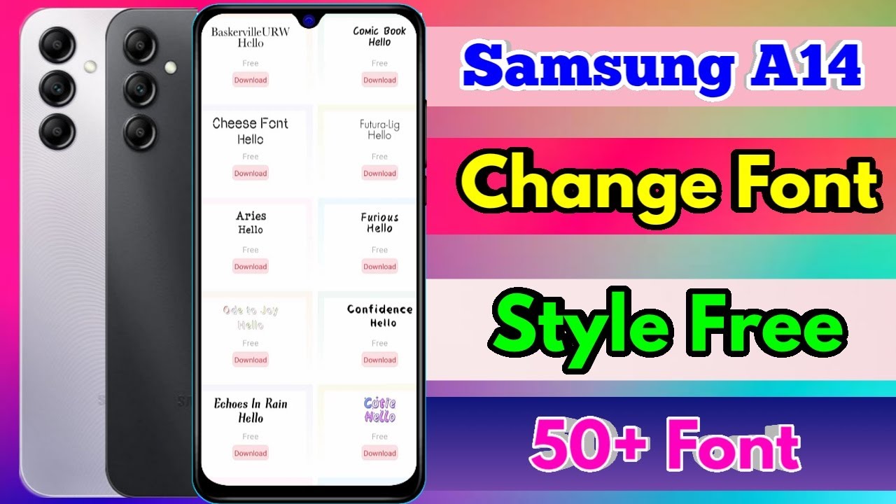 how to change font style in samsung a14 | samsung a14 font style change ...
