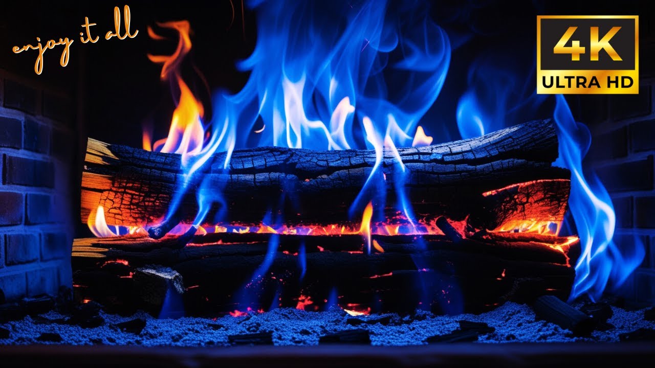 🔥 Cozy Fireplace 4K (LIVE 24/7) | Relaxing Fireplace with Burning Logs and Crackling Fire Sounds ...
