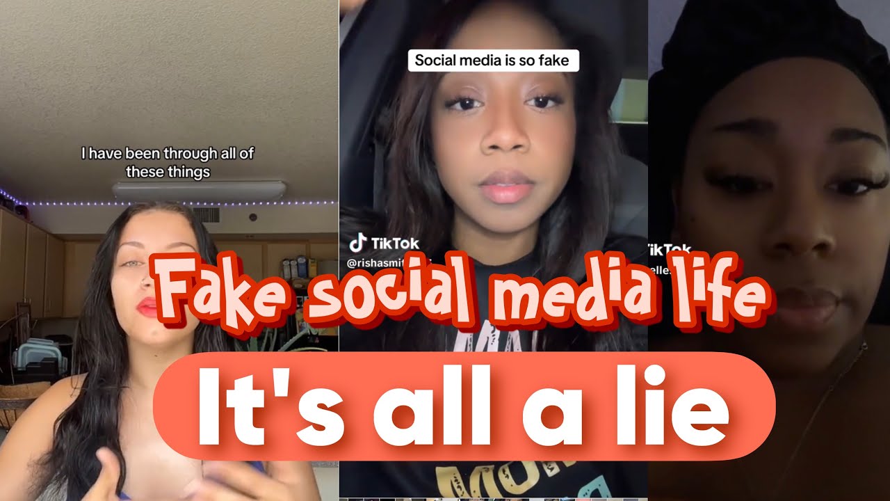 People are pretending to have it all together Online! Fake social media ...