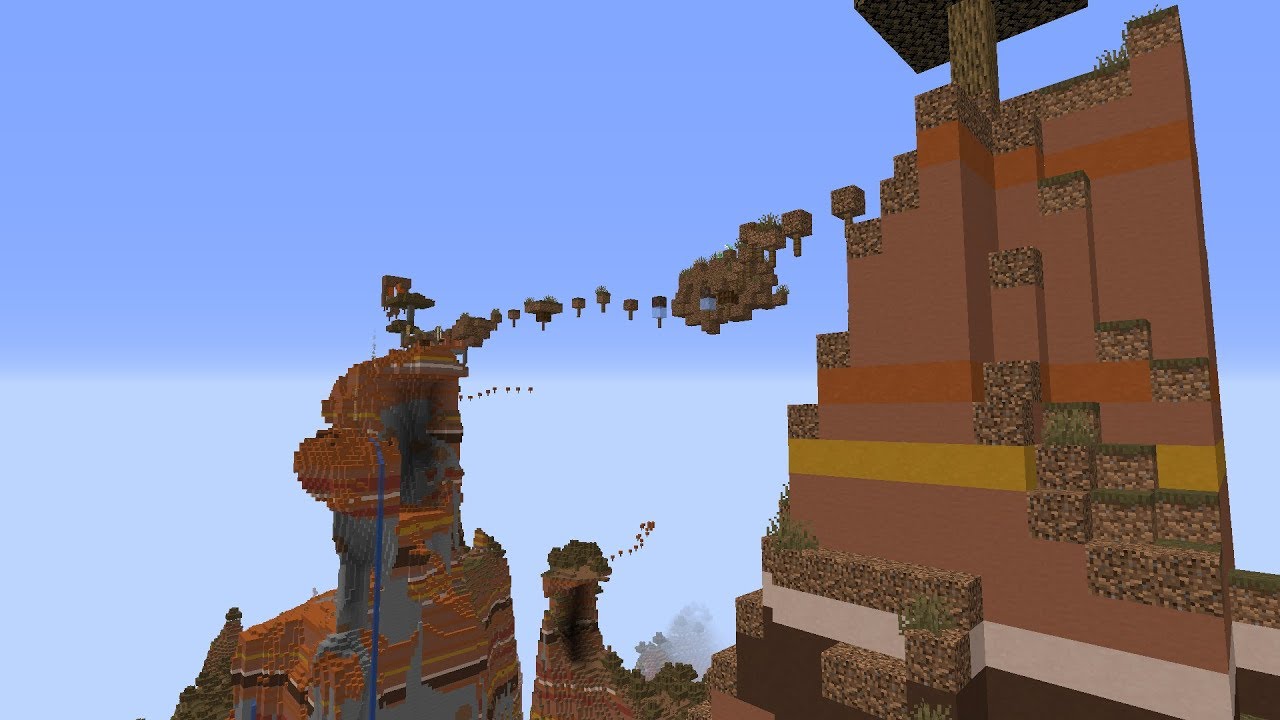 Maior Parkour Do Bioma Mesa Youtube