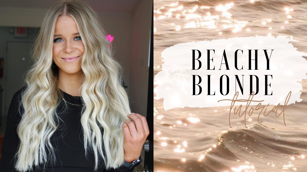 Beach Washed Lived In Blonde 🥥 Hair Color Tutorial | 2023 Hair Trends ...