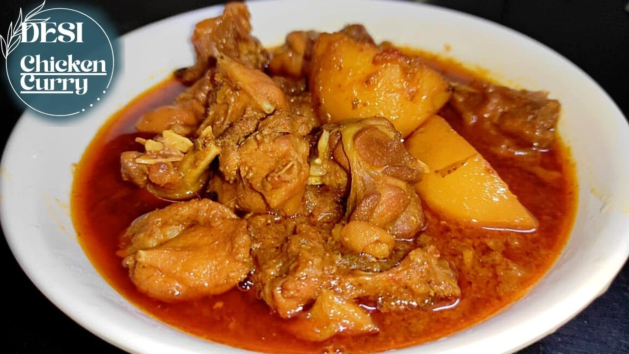 Desi Chicken Curry Village Style | How To Make Desi Chicken | Simple ...