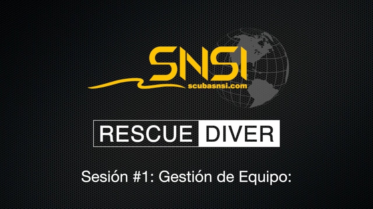 SNSI Rescue Diver ESP - Session 1 - YouTube