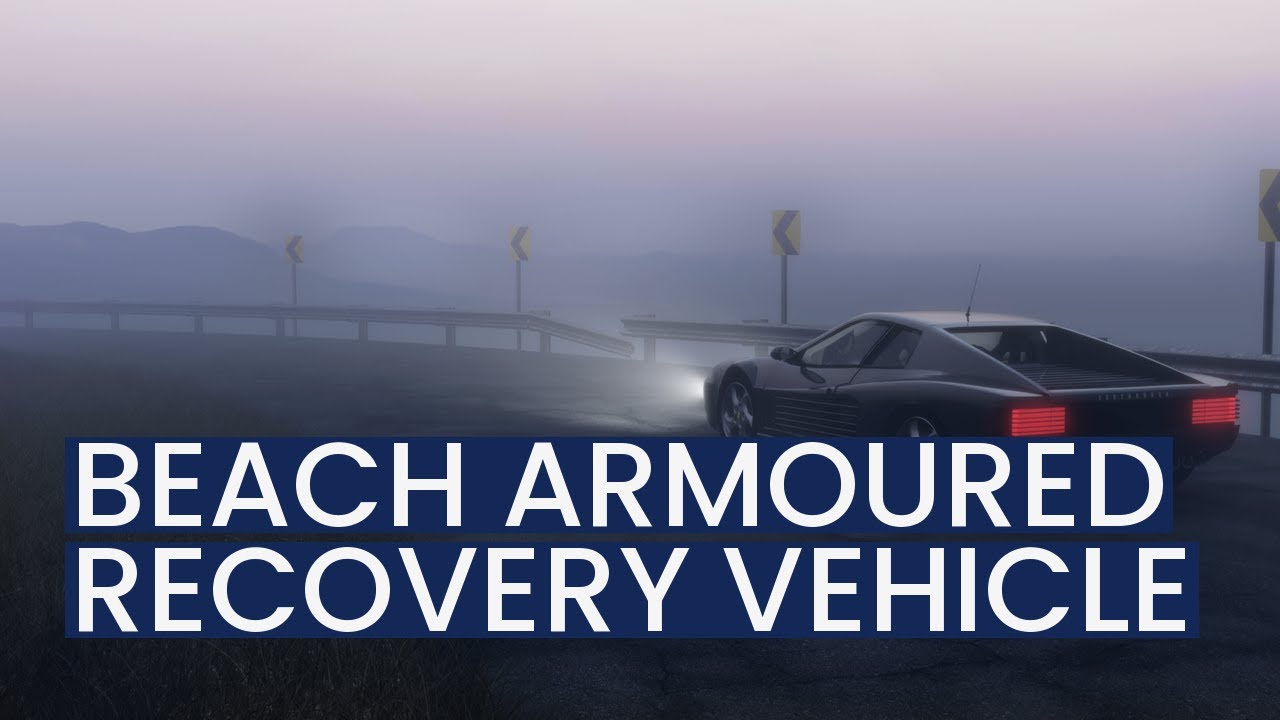 Beach armoured recovery vehicle - YouTube
