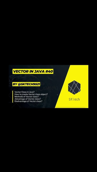 Vector class in java #sktech9521 - YouTube