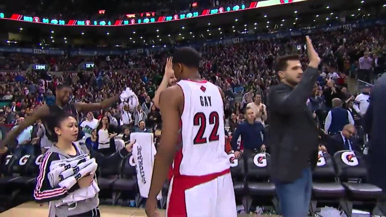 Rudy Gay 20 points - debut with Toronto Raptors vs L.A. Clippers full ...
