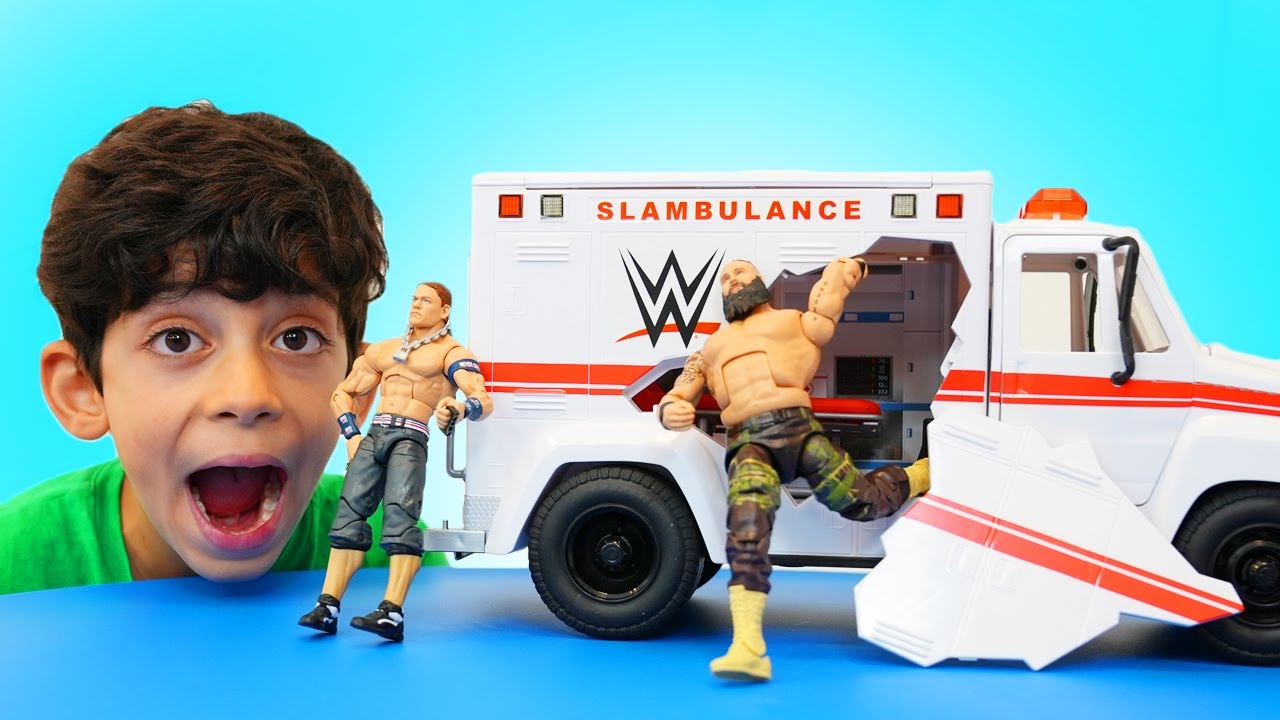 Jason plays with WWE Toys - YouTube