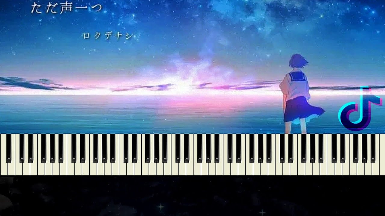 Rokudenashi - One Voice piano tutorial.tiktok version - YouTube