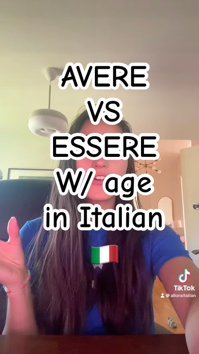“Avere” in Italian - age #bilingual #italiaonline #learnitalian #fyp ...