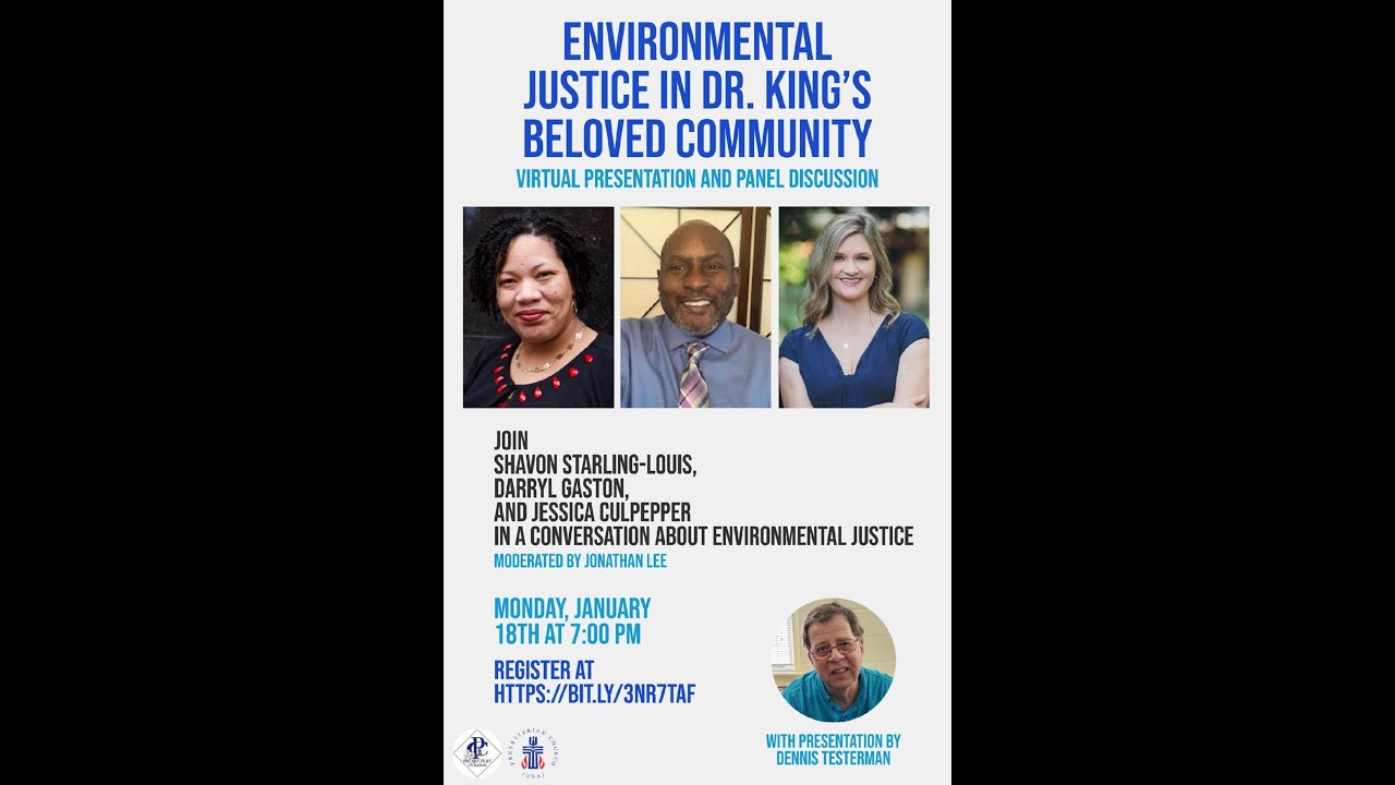 Presbytery of Charlotte Environmental Justice Webinar January 2021 ...