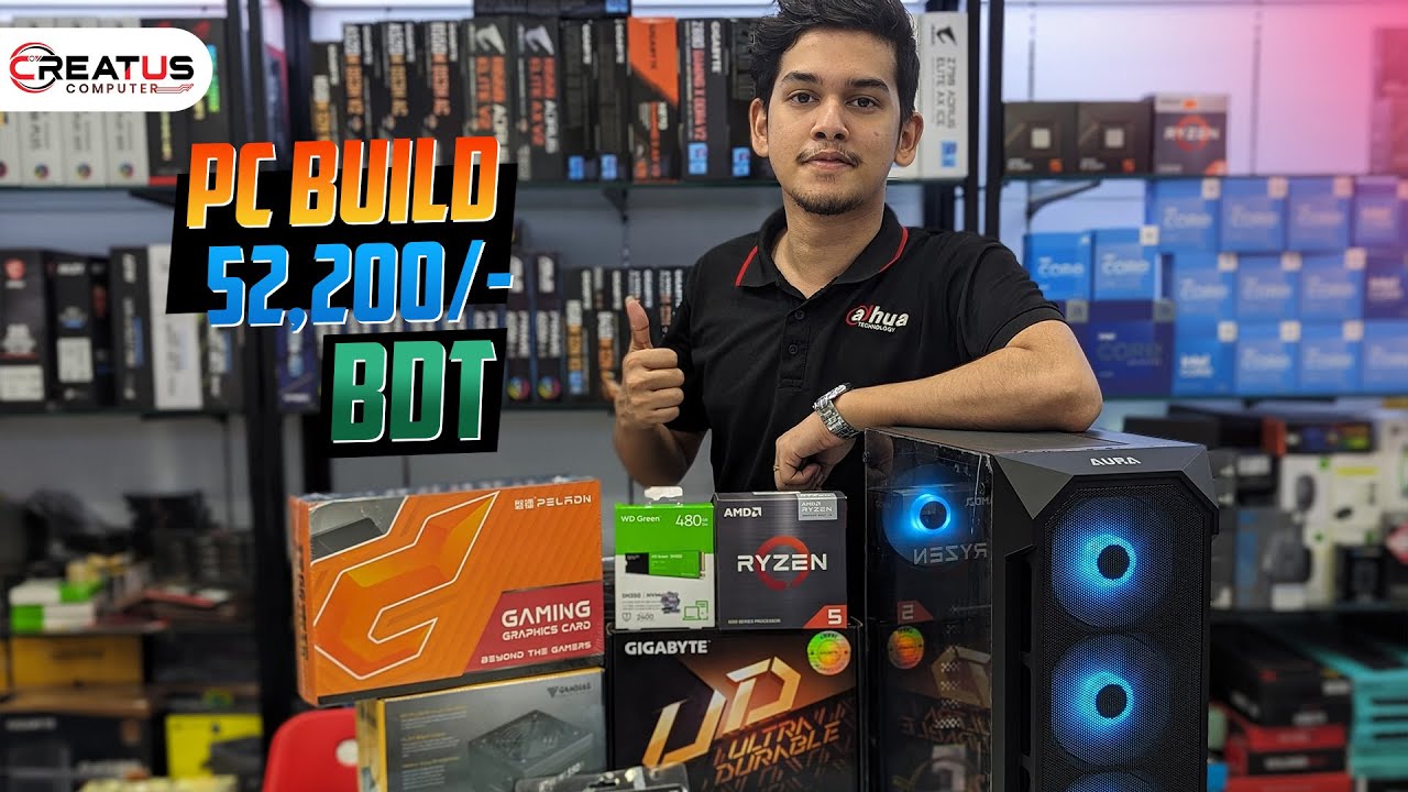 ৫২ হাজার টাকায় Graphic Card দিয়ে পিসি বিল্ড | Creatus Computer - YouTube