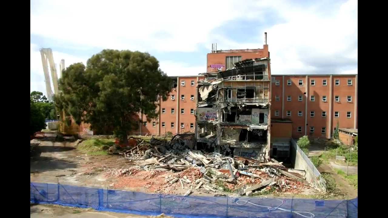 Julia Farr Hospital Demolition Timelapse - YouTube