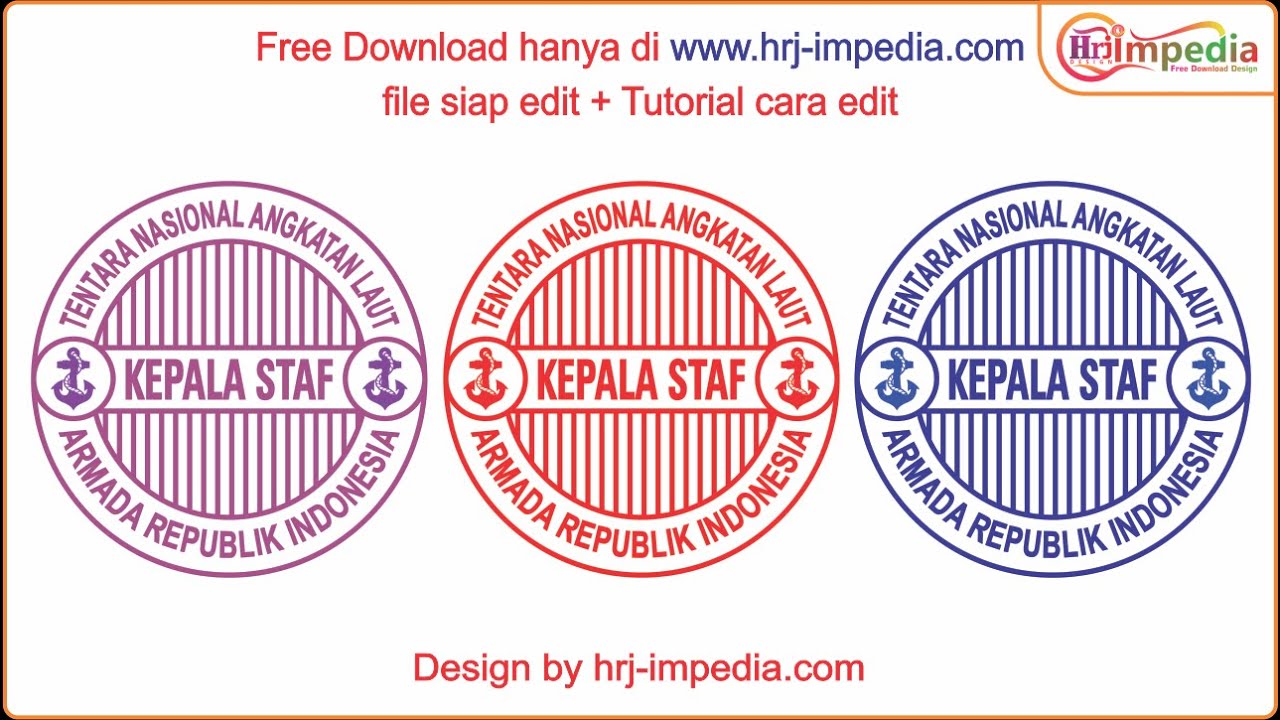 Tutorial Cara Edit Contoh Stempel Tentara Nasional Angkatan Laut ...