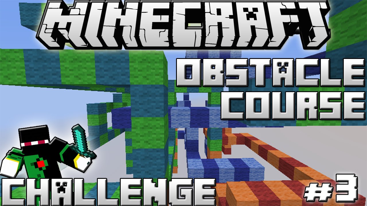 Minecraft UNIQUE OBSTACLE COURSE IMPACT #3 WITH "CRAZY MINI GAMER ...