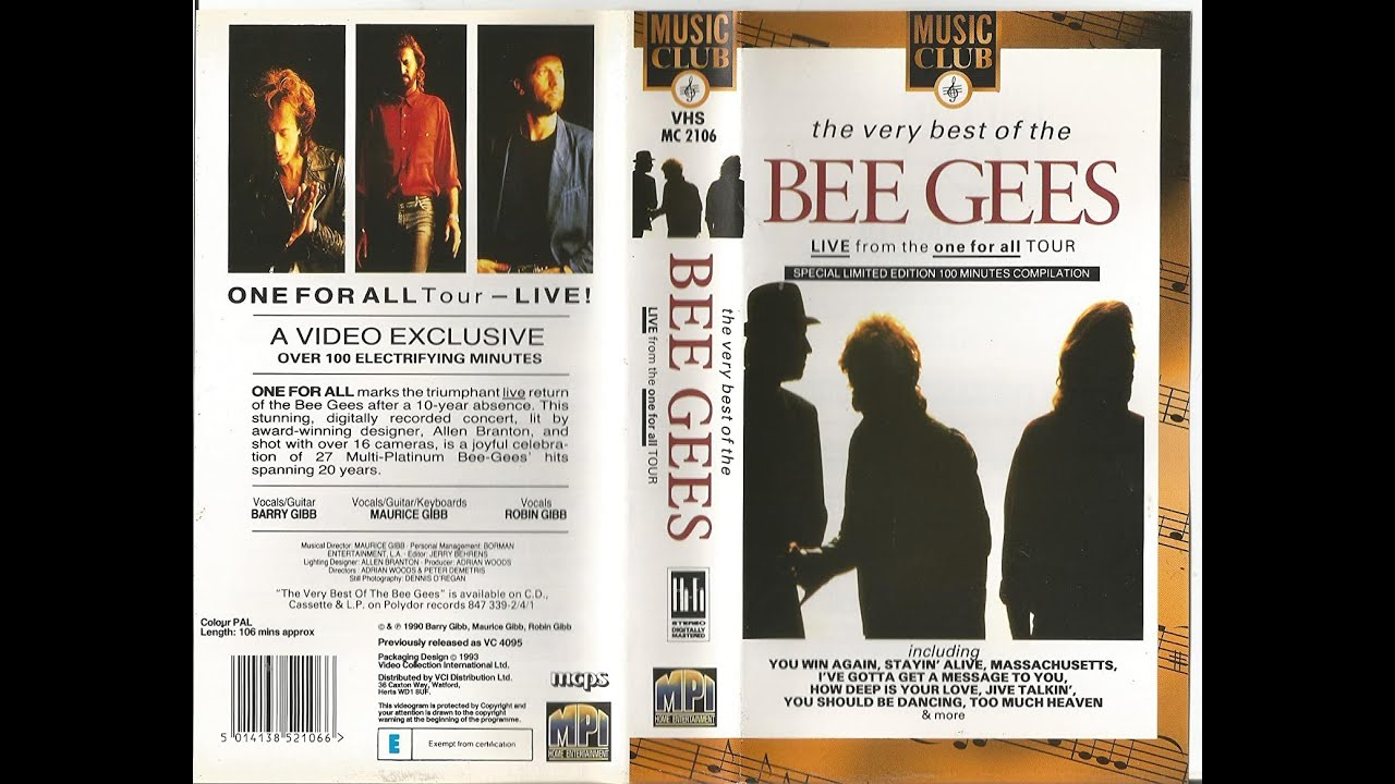 Original VHS Opening and Closing to The Very Best of the Bee Gees UK ...