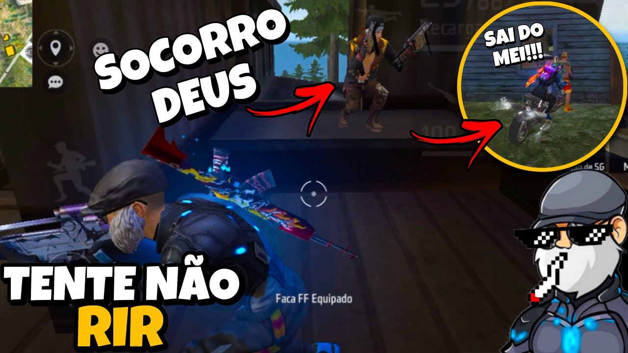 SOCORRO DEUS 😂😂😂 TENTE NÃ O RIR 😂😂😂 | Melhores Memes do FreeFire - YouTube