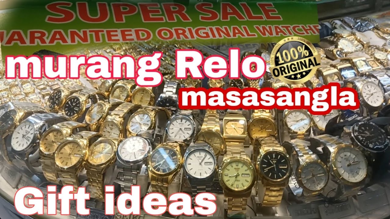 Murang bilihan Ng Relo original masasangla/gift ideas - YouTube