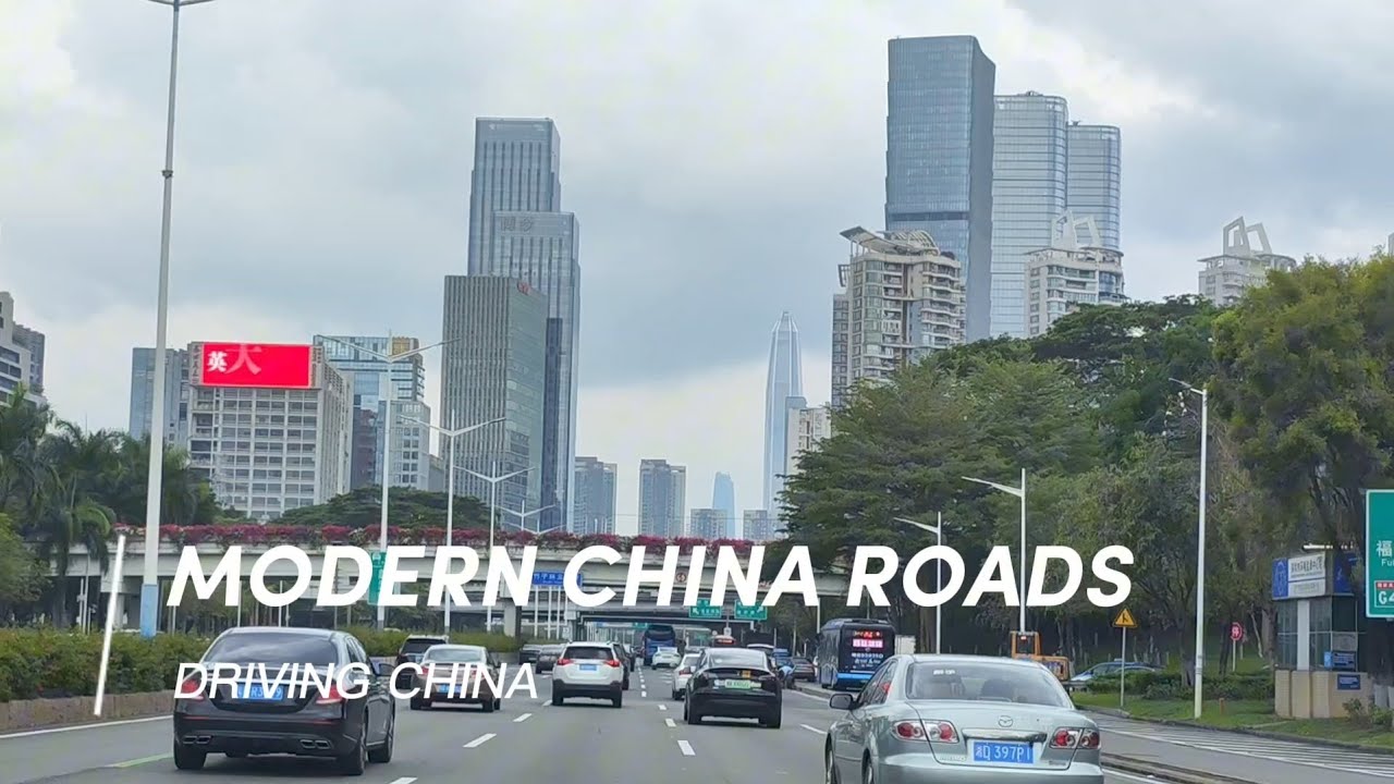 Modern Roads in China: Driving in China - YouTube
