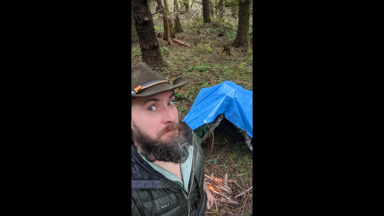 Going Feral 101, Building a Shelter - YouTube