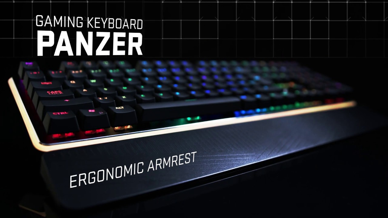Yenkee Mechanical Gaming RGB keyboard PANZER - YouTube