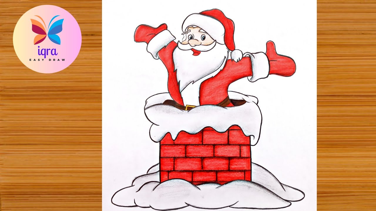 How to Draw Santa Clause Easy step by step || Christmas drawing for ...