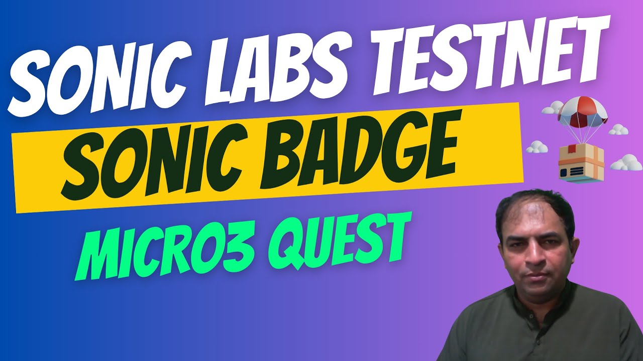 Sonic Labs Testnet | Sonic Badge | Micro3 Quest - YouTube