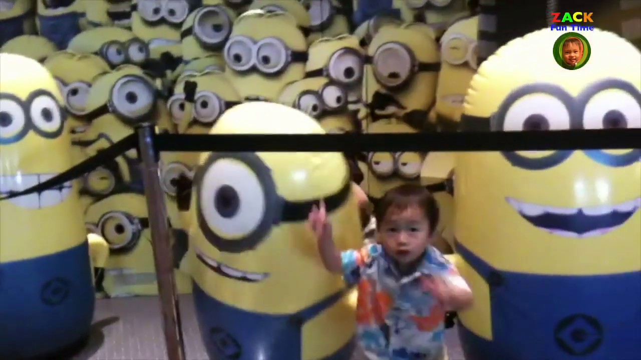 Minion Inflatables and Disney Magic Mirror - YouTube