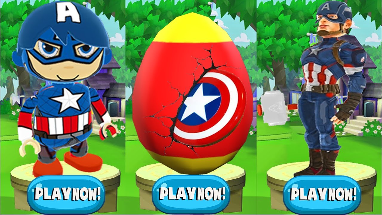 Tag with Captain America vs Subway Surfers Captain America Gameplay ...