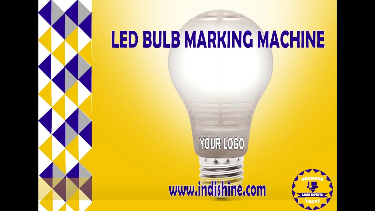 LED Bulb Marking Machine in India by Indishine - YouTube