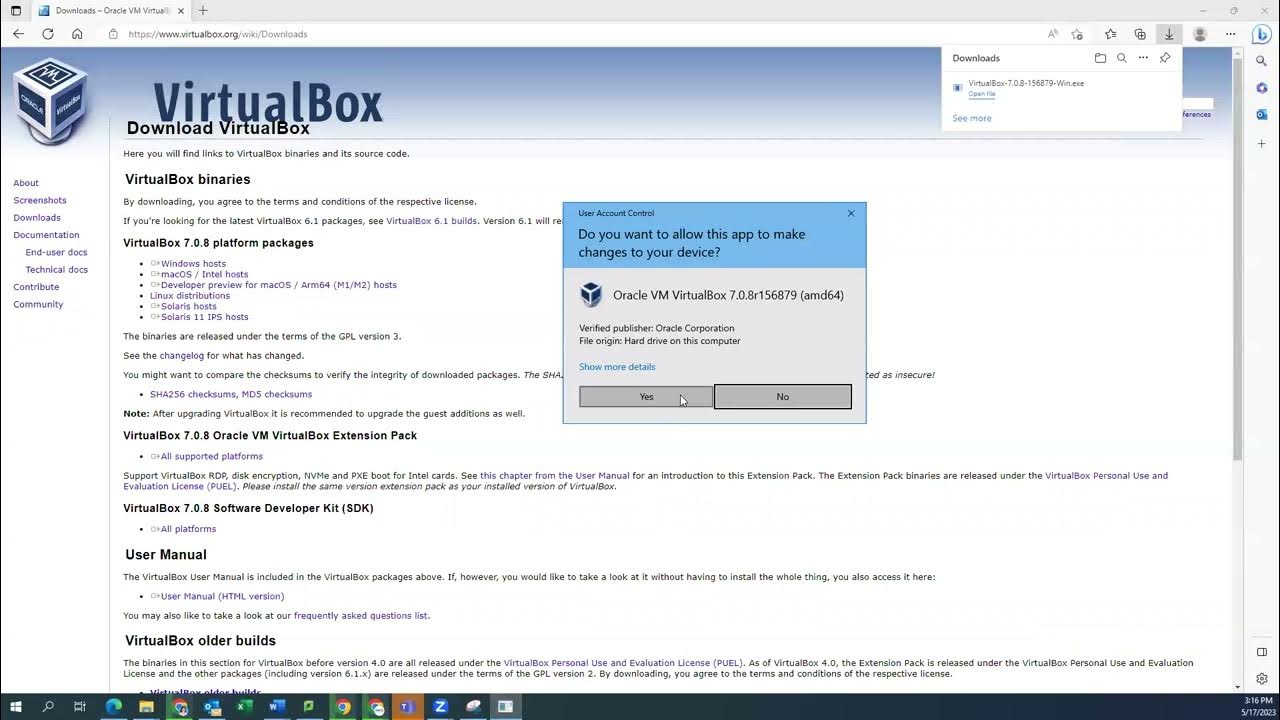 Install Oracle virtual Box - YouTube